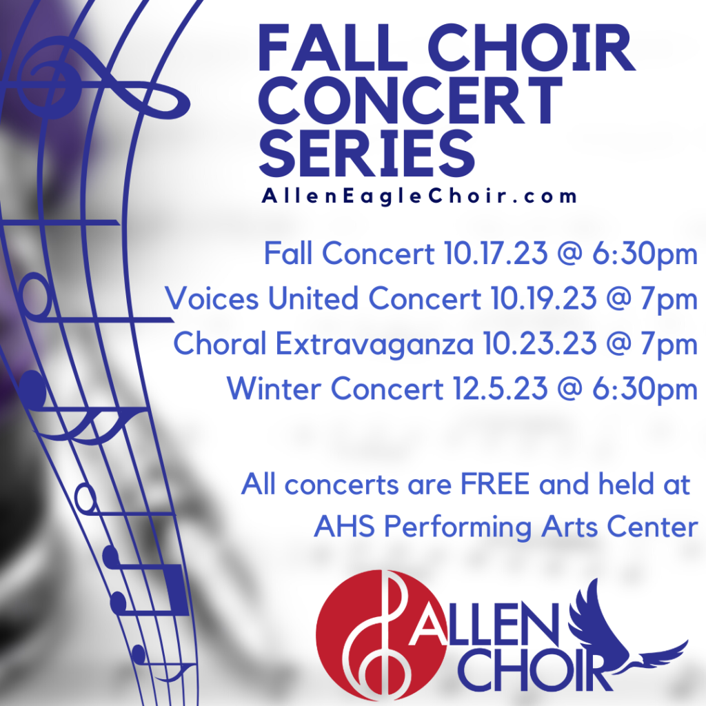 Fall & Winter Events - Allen Eagle Choir
